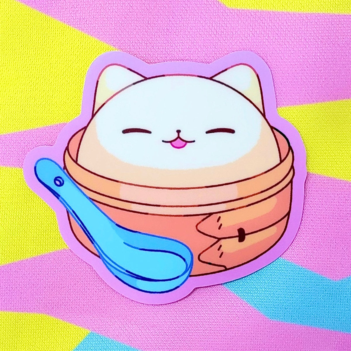 Food: Soup Dumpling Cat Vinyl Sticker – Kirakira Karakasa