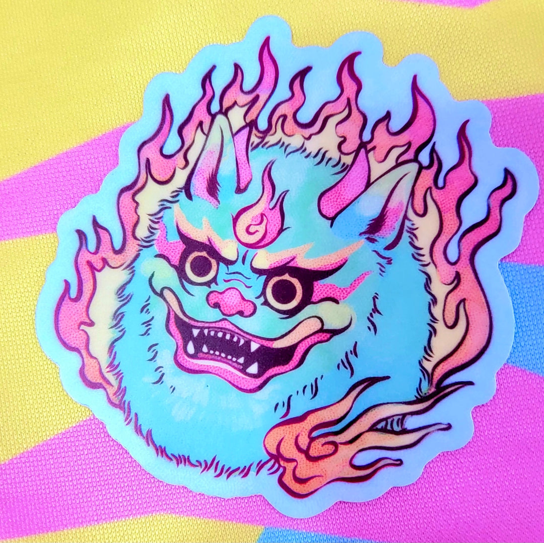 Yokai: Dragon Cat Sticker – Kirakira Karakasa