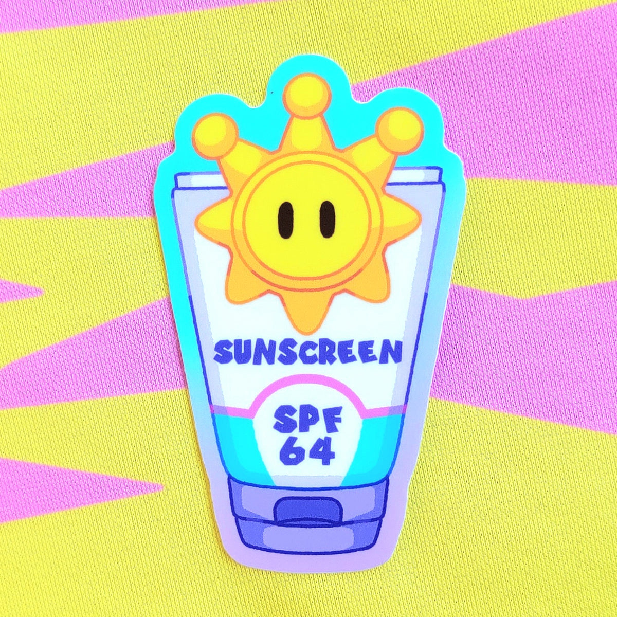 Mario: Sunscreen Vinyl Sticker – Kirakira Karakasa