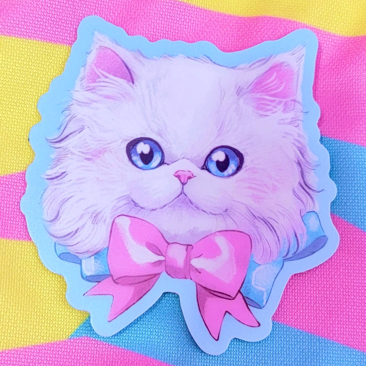 Cat: Persian Cat Sticker – Kirakira Karakasa