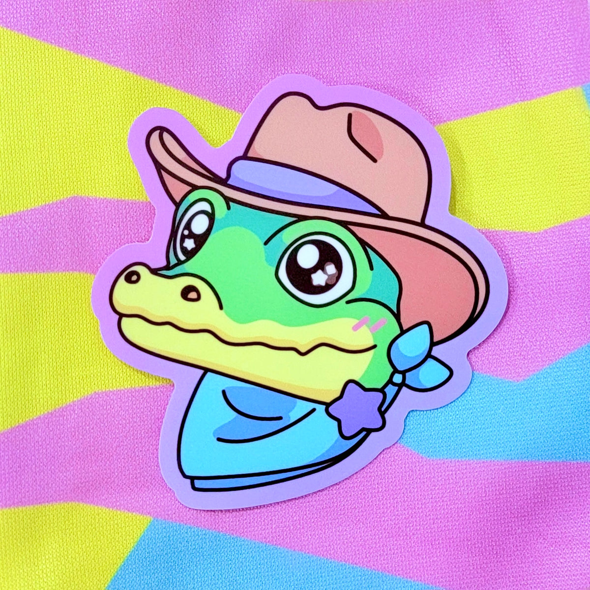 Gator: Cowboy Gator Vinyl Sticker – Kirakira Karakasa