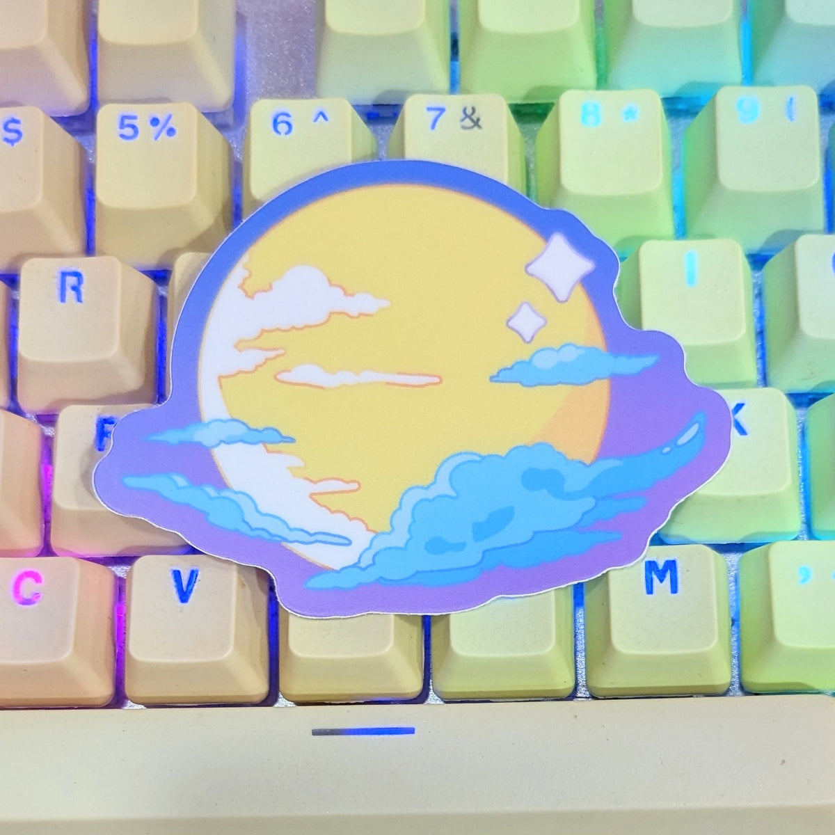 Full Moon Vinyl Sticker – Kirakira Karakasa