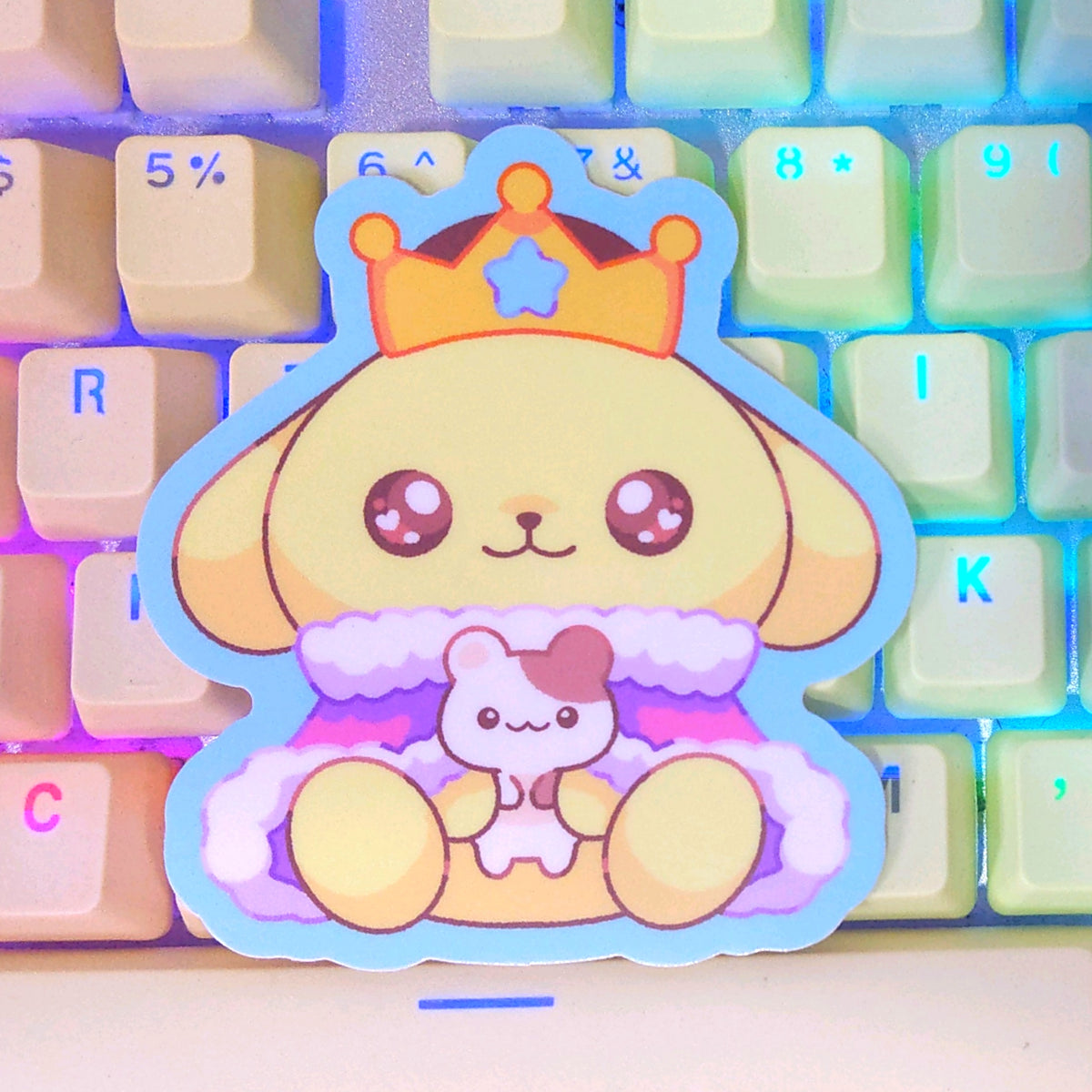 Prince: Yellow Pom Vinyl Sticker – Kirakira Karakasa